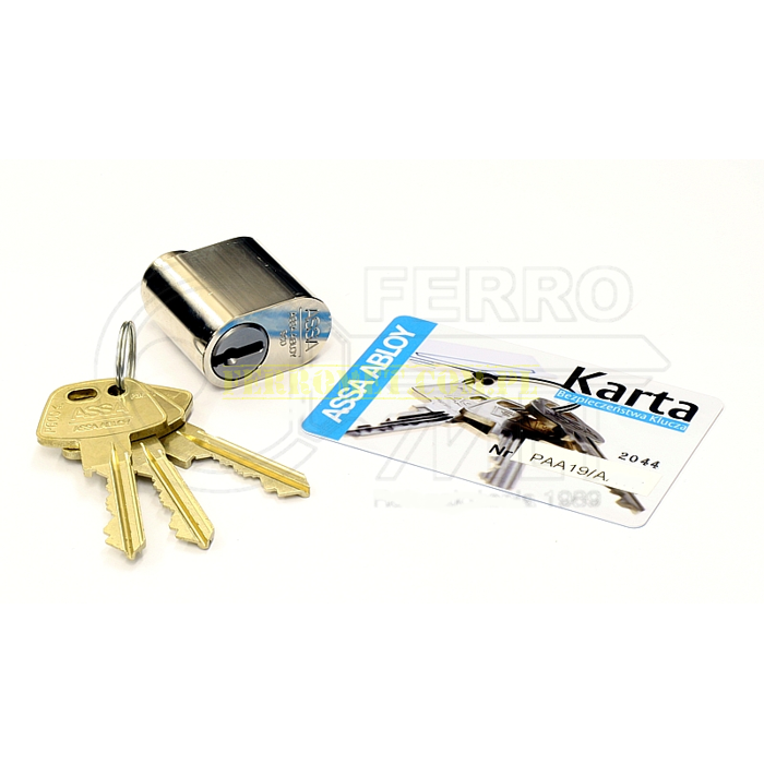 Kup Cylinder skandynawski ASSA P601 z prawnie chronionymi kluczami, nikiel